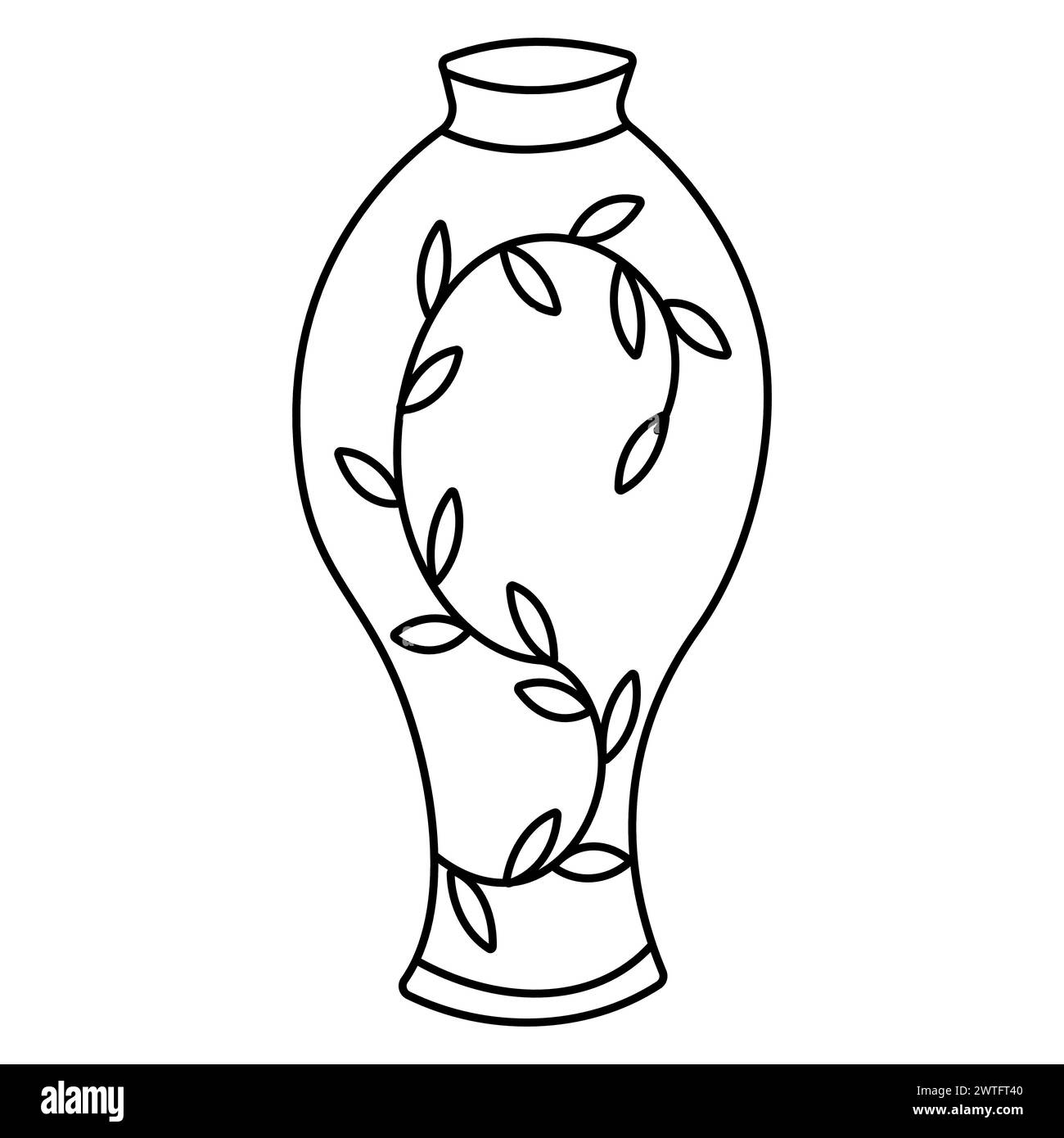 Leaves on the marble Stock Vector Images - Alamy