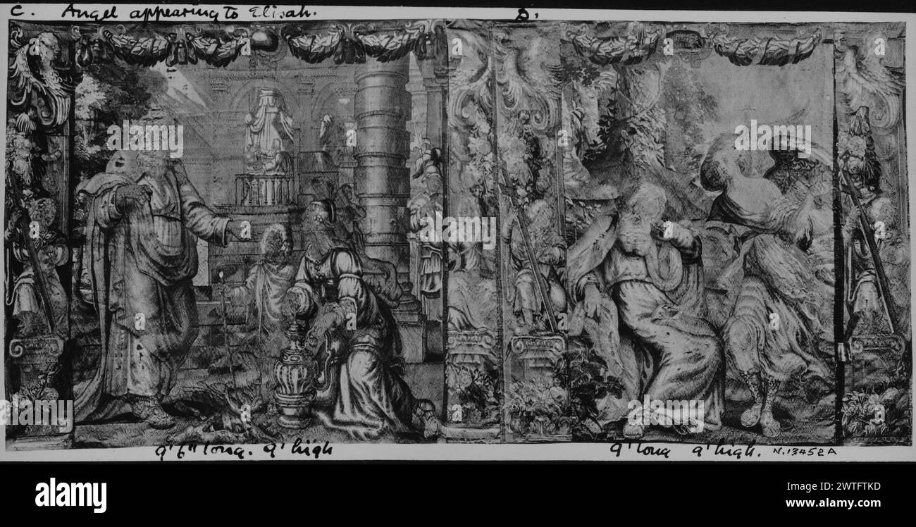 Angel wakes elijah Black and White Stock Photos & Images - Alamy