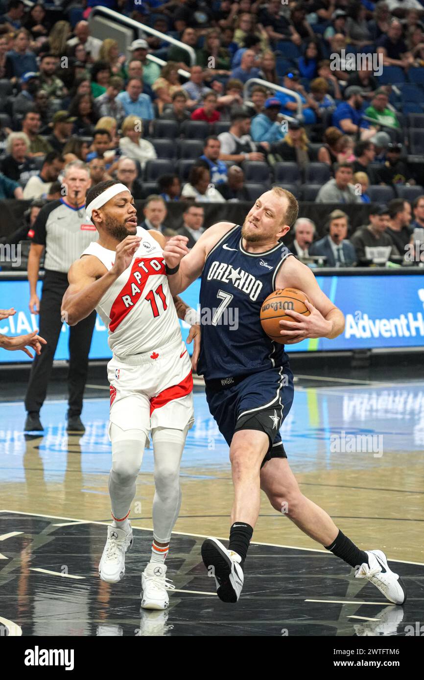 Orlando, Florida, USA, March 17, 2024, Orlando Magic center Moritz ...