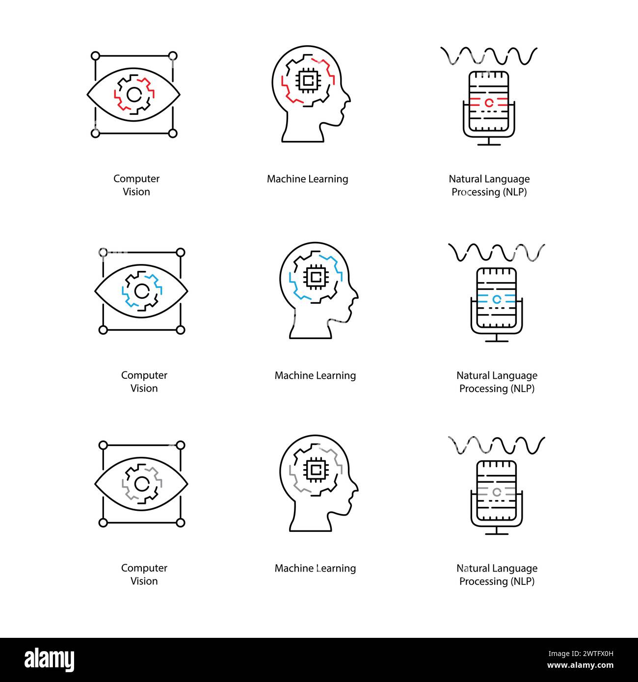 AI Powered Business Automation Vector Symbols Revolutionize Your ... AI Powered Business Automation Vector Symbols Revolutionize Your ...