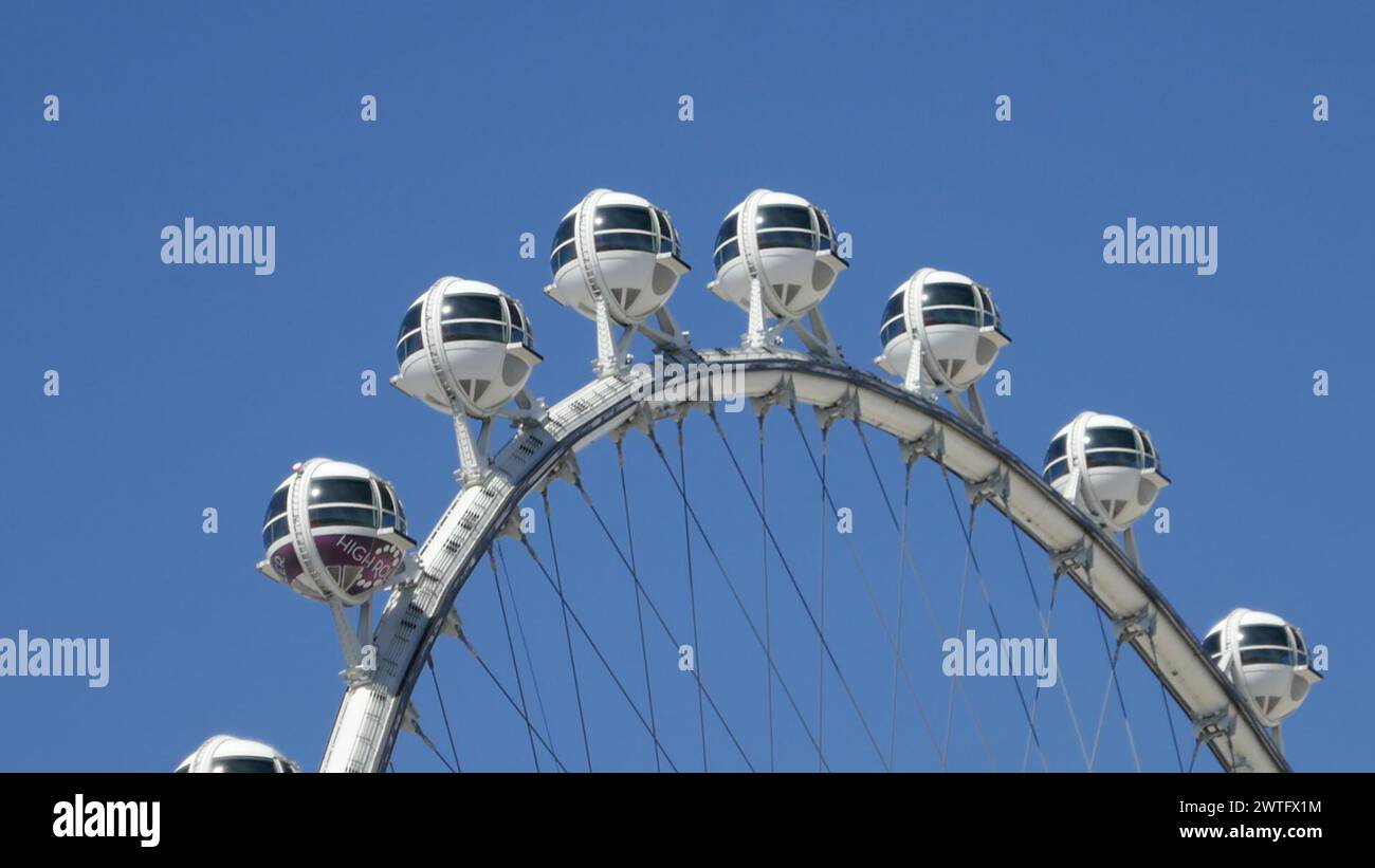 Las Vegas, Nevada, USA 8th March 2024 High Roller Ferris Wheel at the ...