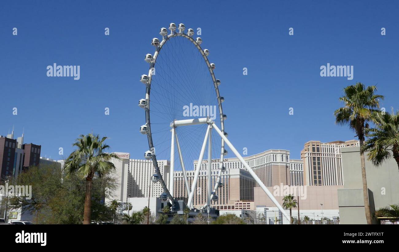 Las Vegas, Nevada, USA 8th March 2024 High Roller Ferris Wheel at the ...