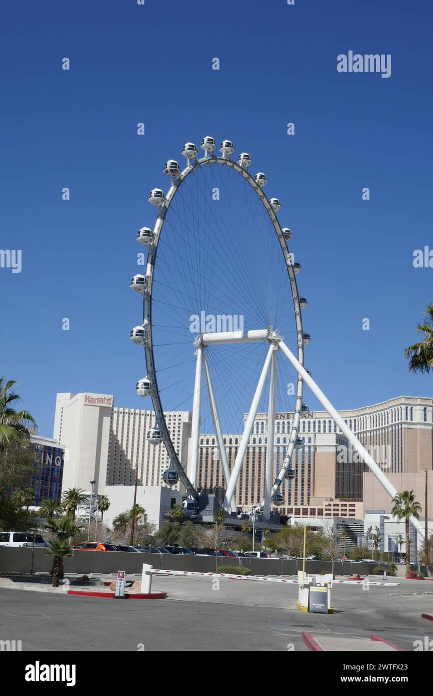 Las Vegas, Nevada, USA 8th March 2024 High Roller Ferris Wheel at the ...