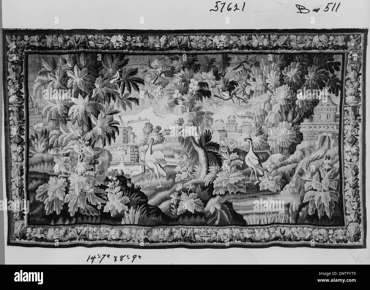 Birds in landscape. unknown c. 1720-1760 Tapestry Dimensions: H 8'9" x ...