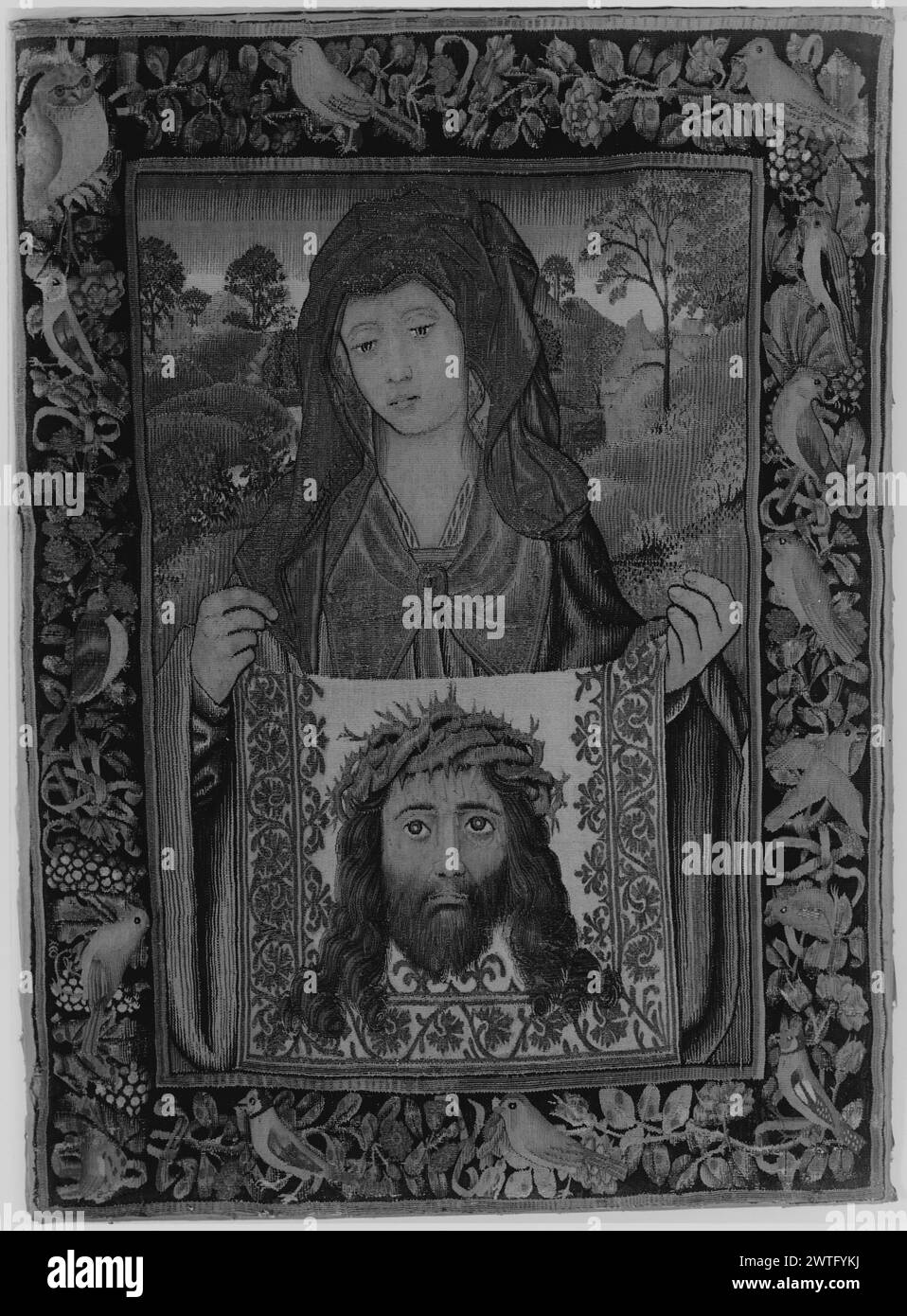The sudarium of st veronica Black and White Stock Photos & Images - Alamy