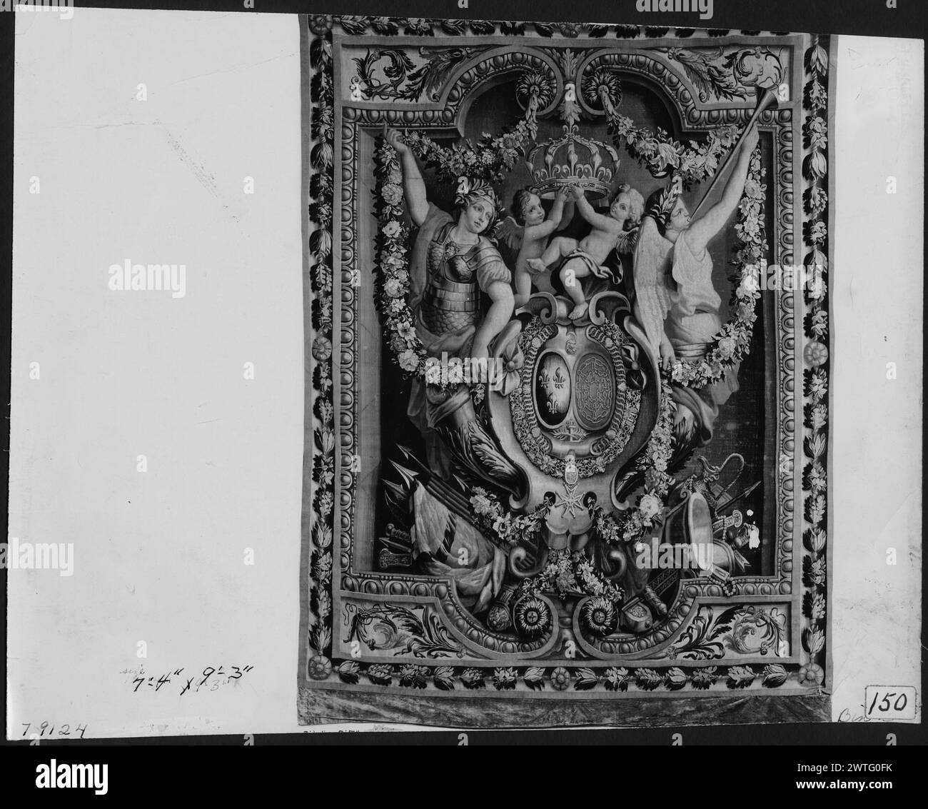 Portière of fame. Le Brun, Charles (French, 1619-1690) (designed after ...