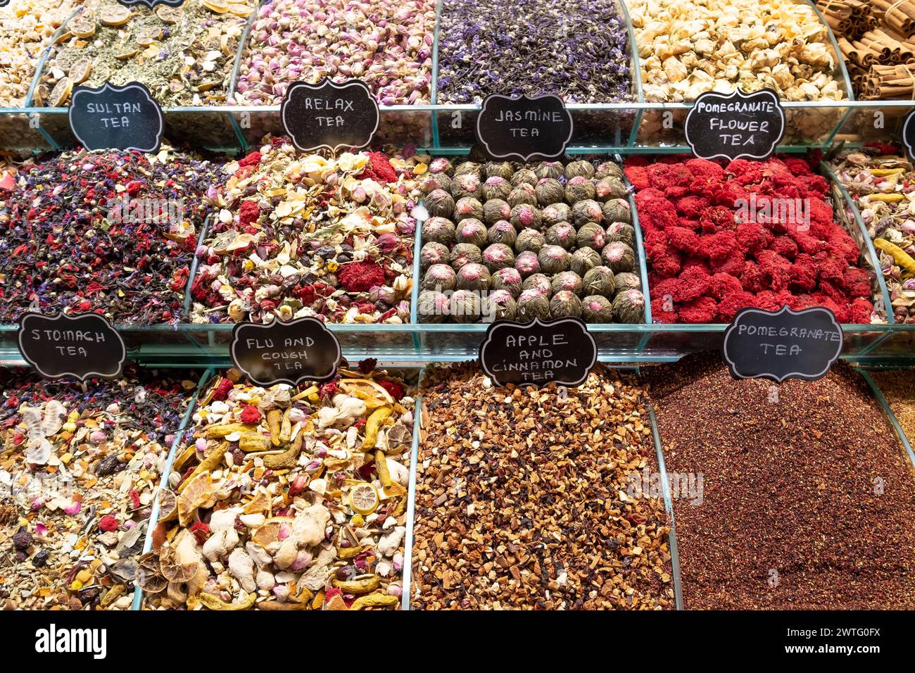 Tea display hi-res stock photography and images - Alamy