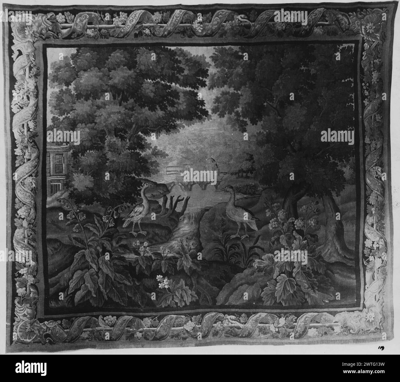 Landscape with birds. unknown c. 1700-1750 Tapestry Materials ...