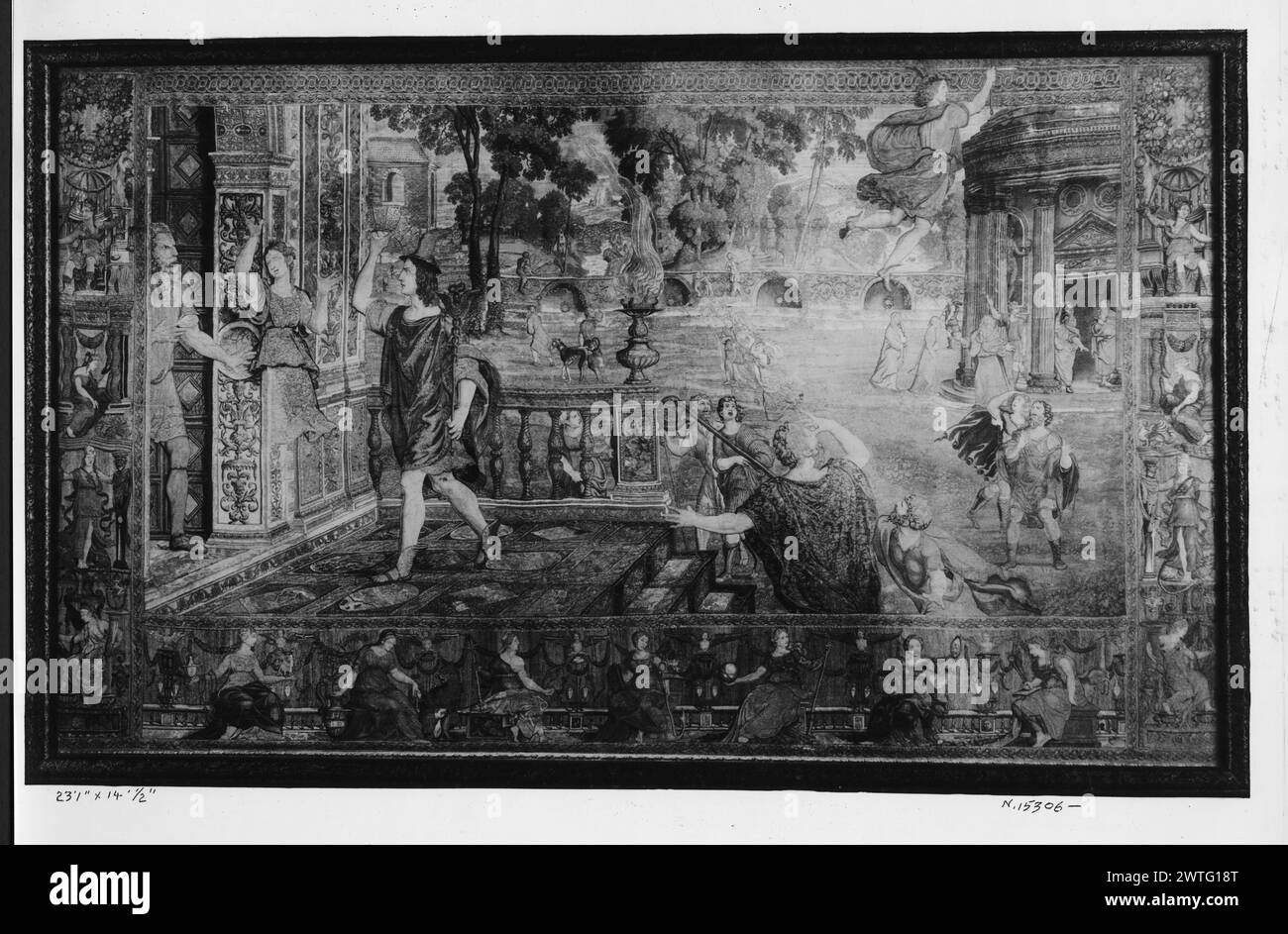 Aglauros changed to stone by Mercury. Pannemaker, Wilhelm de ...