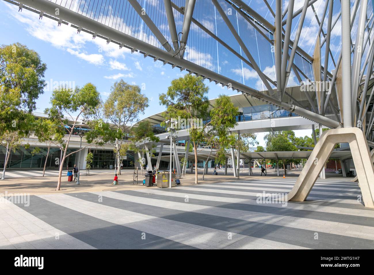 Adelaide airport in South Australia, exterior view of the airport ...