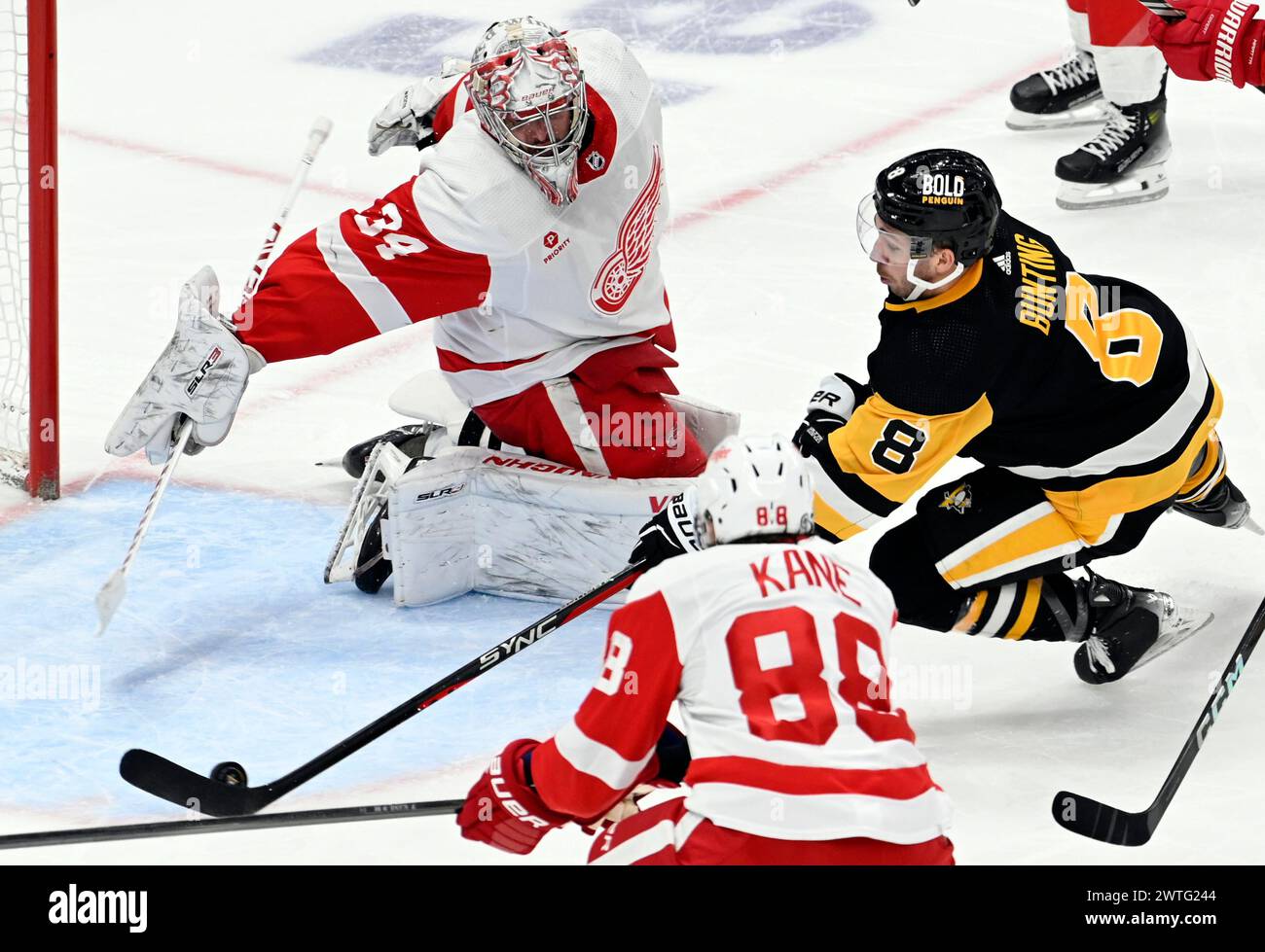 Pittsburgh, United States. 17th Mar, 2024. Pittsburgh Penguins left ...