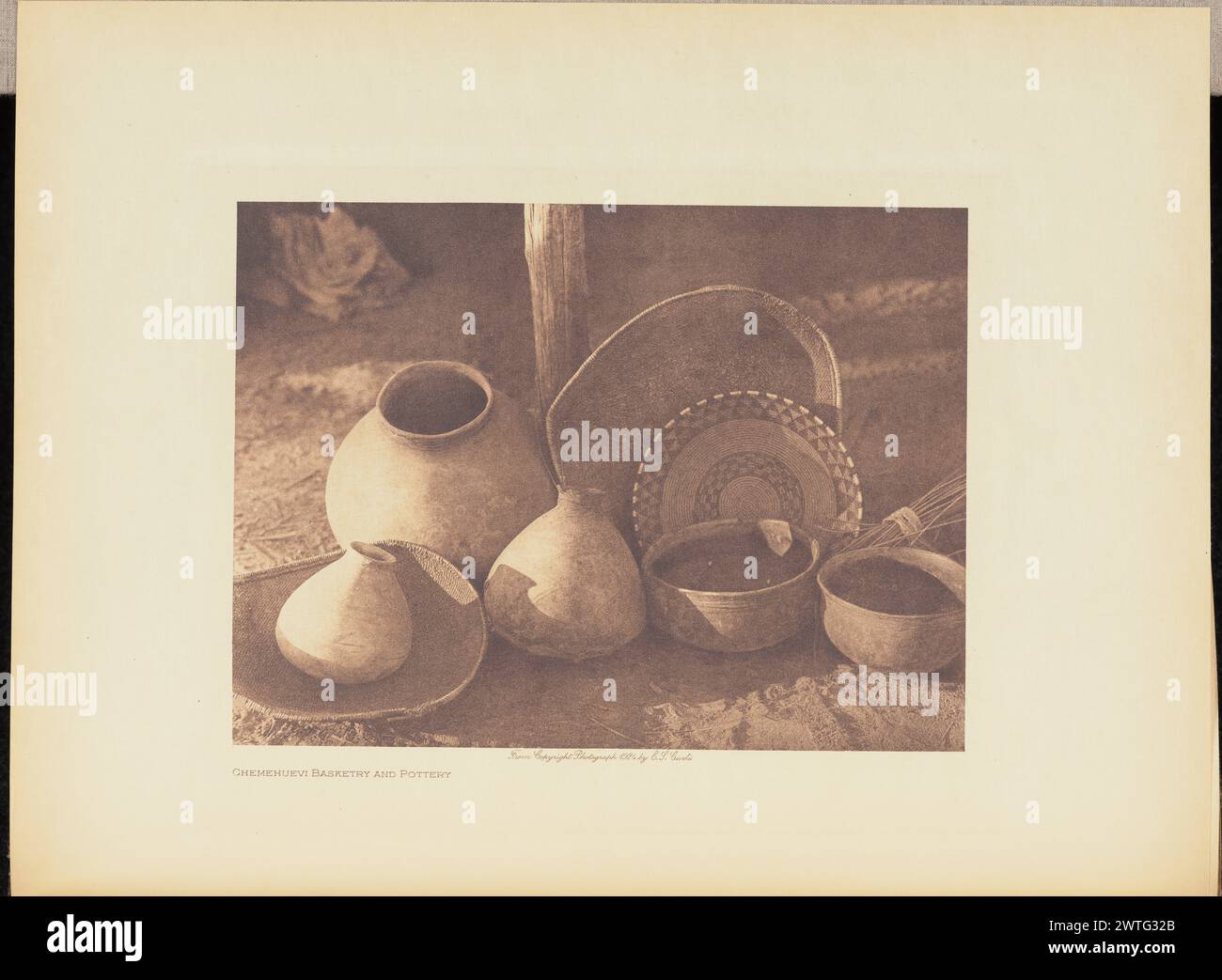 Chemehuevi Basketry and Pottery. Edward S. Curtis, photographer ...