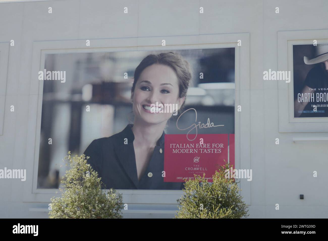 Las Vegas, Nevada, USA 8th March 2024 Giada DeLaurentiis Billboard on Las Vegas Blvd on March 8 ...