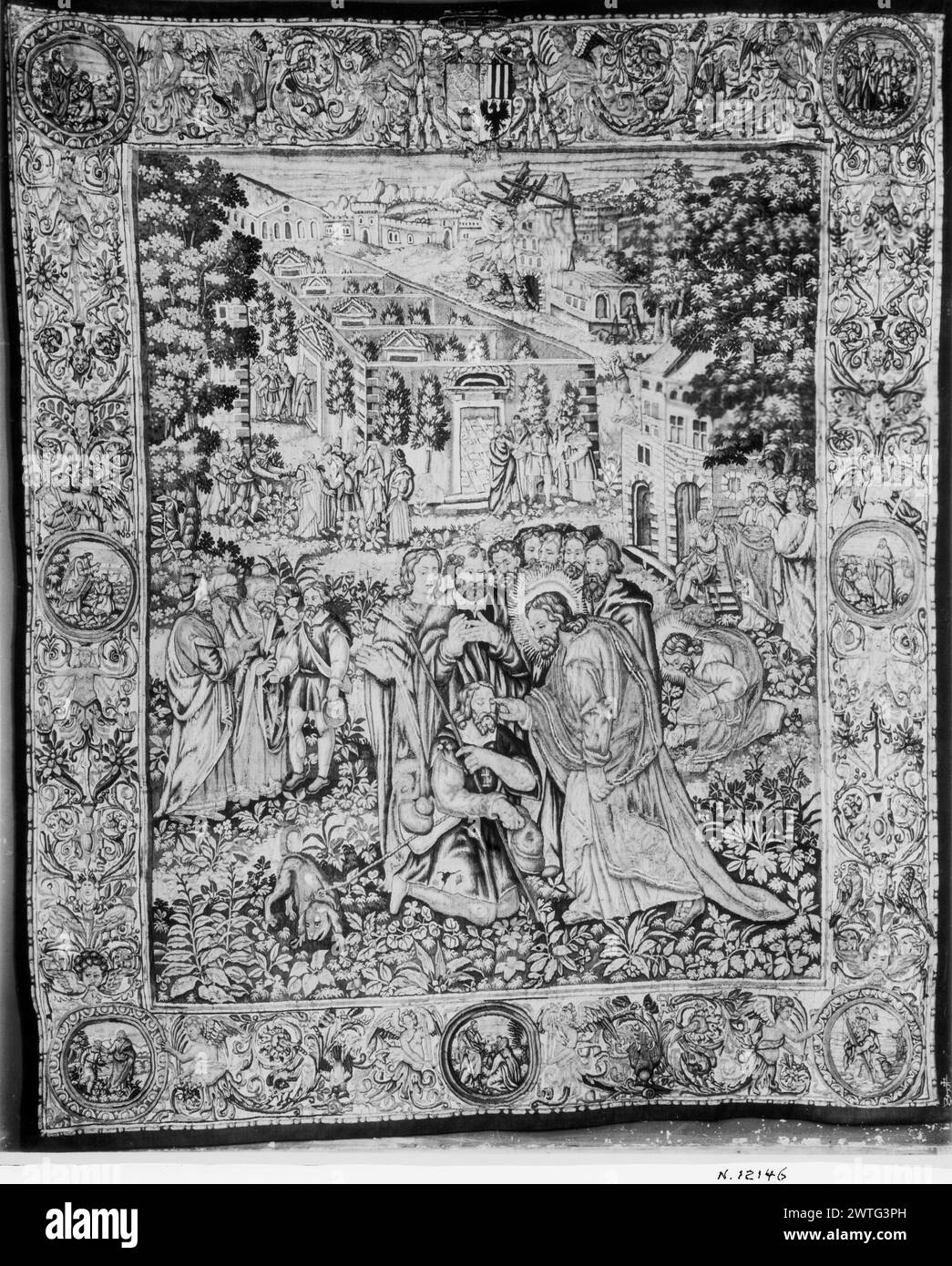 Christ healing man born blind. Reymbouts, Martin II (Netherlandish ...