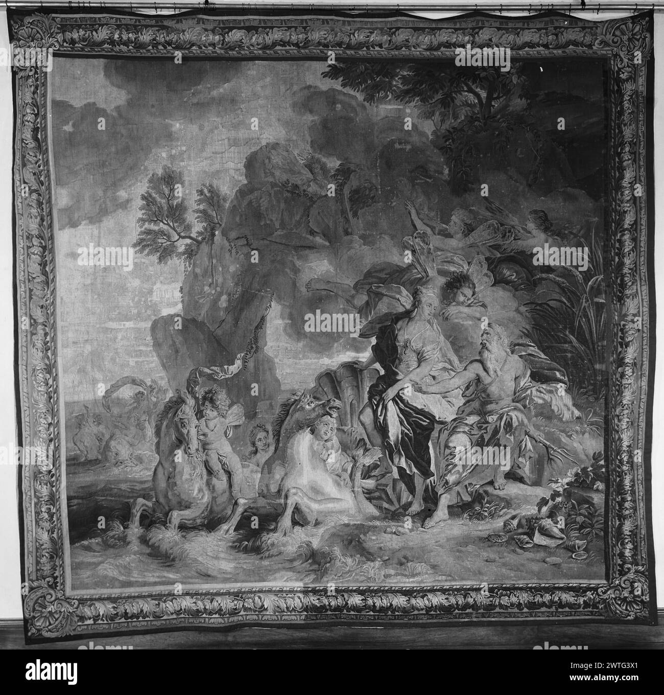 Thetis taking leave of Poseidon. Orley, Jan van (Flemish, 1665-1735 ...