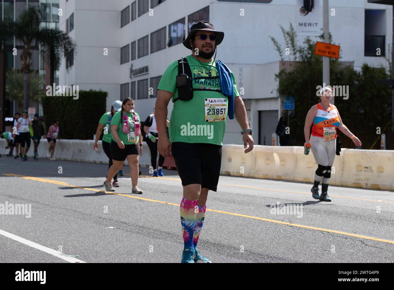 Los Angeles Marathon 2024 Stock Photo - Alamy