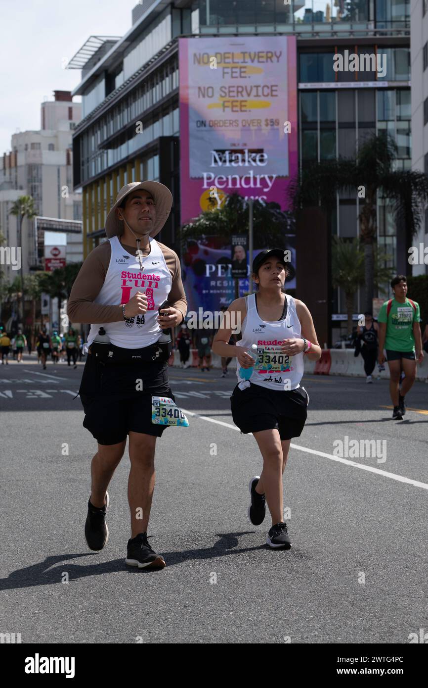 Los Angeles Marathon 2024 Stock Photo - Alamy
