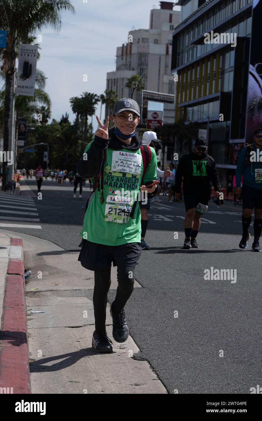 Los Angeles Marathon 2024 Stock Photo - Alamy