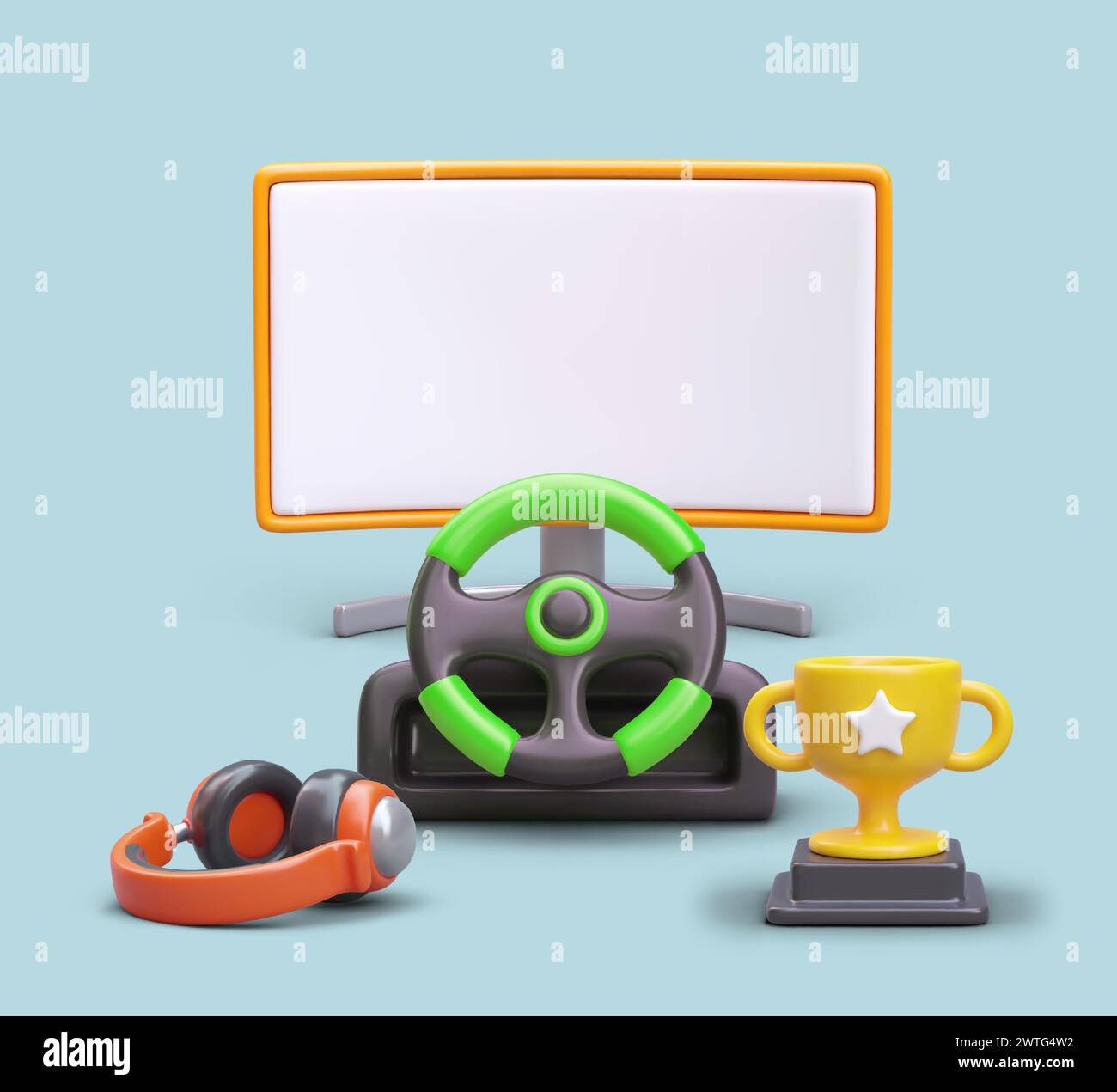 Equipped place for computer games. Devices for simulating races ...