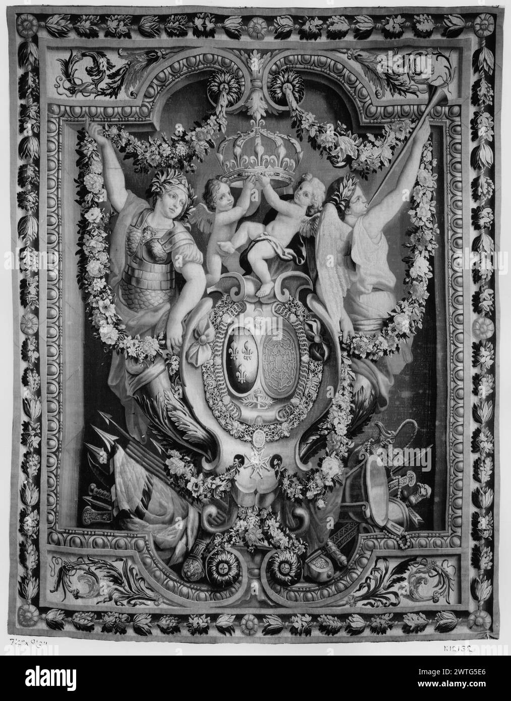 Portière of fame. Le Brun, Charles (French, 1619-1690) (designed after ...