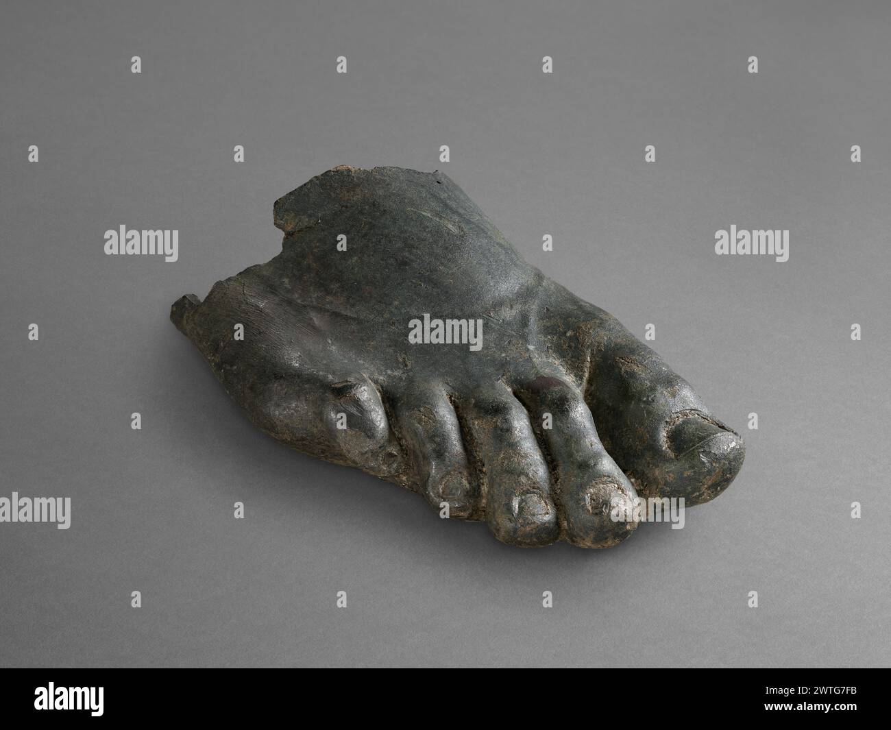 Sculpture Fragment: Right Foot from a Male Statue. Unknown late 2nd–3rd ...