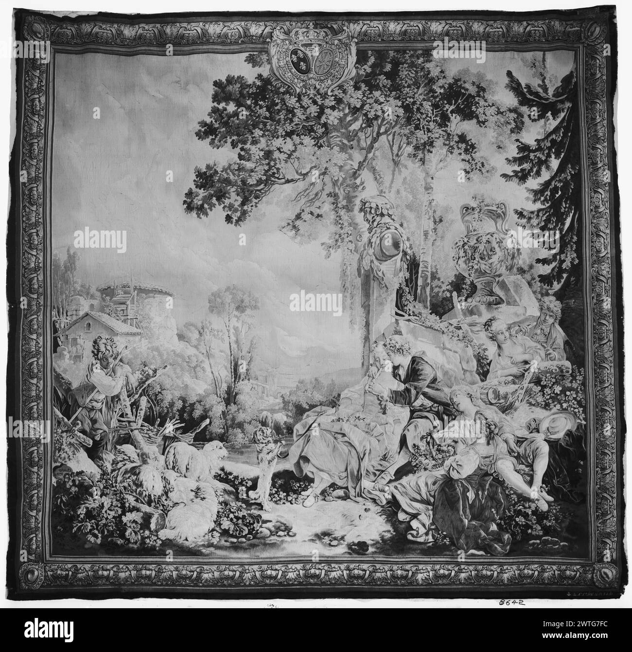 Young shepherd seated Black and White Stock Photos & Images - Alamy