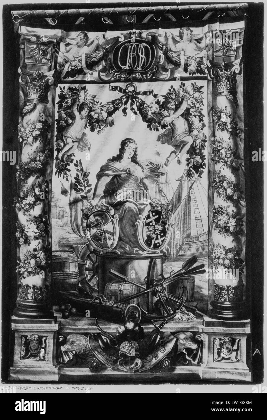 Allegorical naval/victory figure. Wauters, Michel (Netherlandish (after 1600), act.1651-d.1679 ...