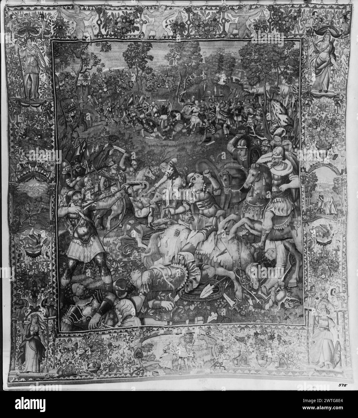 battle scene. unknown c. 1600-1620 Tapestry Materials/Techniques ...