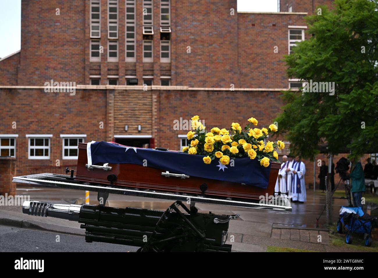 Sydney, Australia. 18th Mar, 2024. The casket of Lance Corporal Jack ...