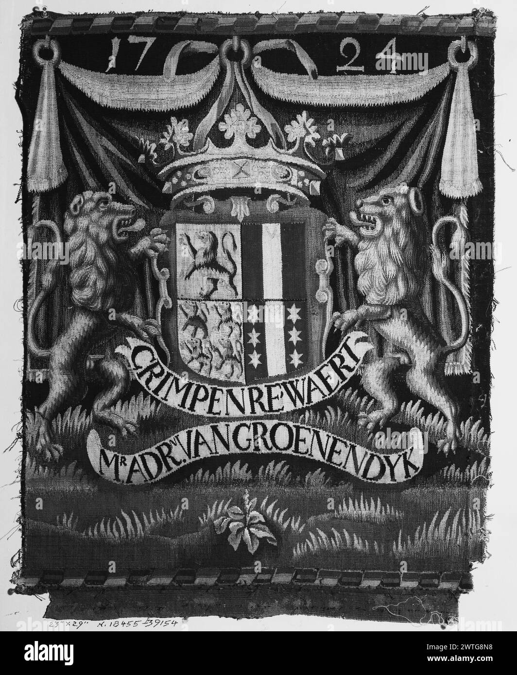 Coat of arms and inscriptions Black and White Stock Photos & Images - Alamy