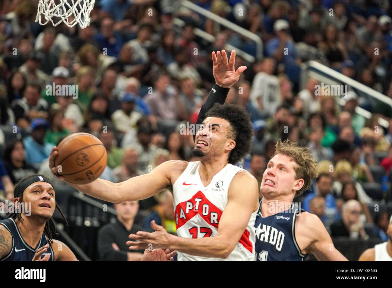 Orlando, Florida, USA, March 17, 2024, Toronto Raptors center Garrett ...