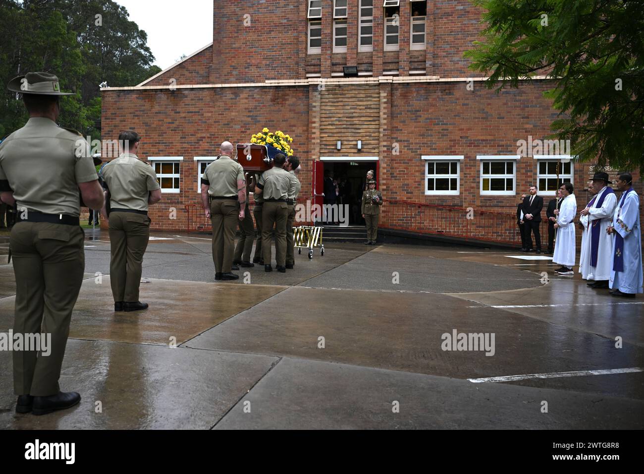 Sydney, Australia. 18th Mar, 2024. The casket of Lance Corporal Jack ...