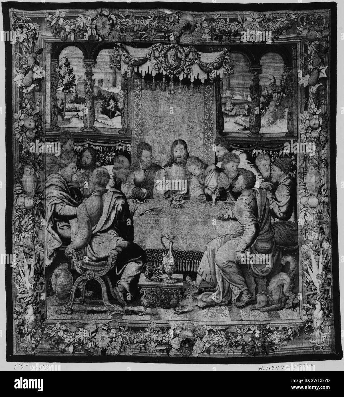 Passion of Christ: Last Supper. Coxie, Michiel (the Elder) (Netherlandish (before 1600 ...