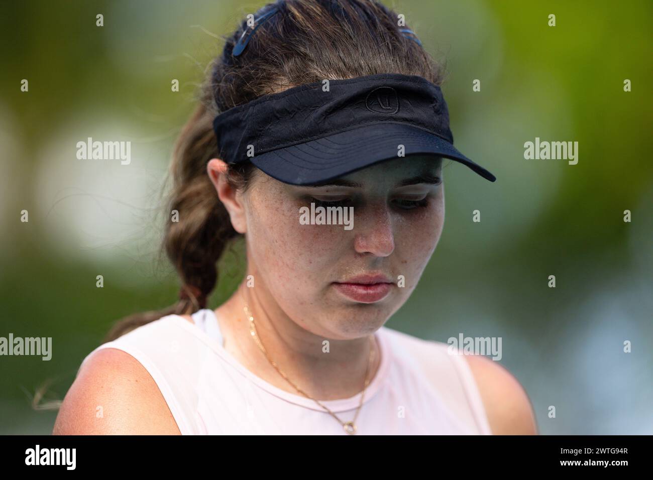 MIAMI GARDENS, FLORIDA - MARCH 17: Kayla Day of USA looks down during ...