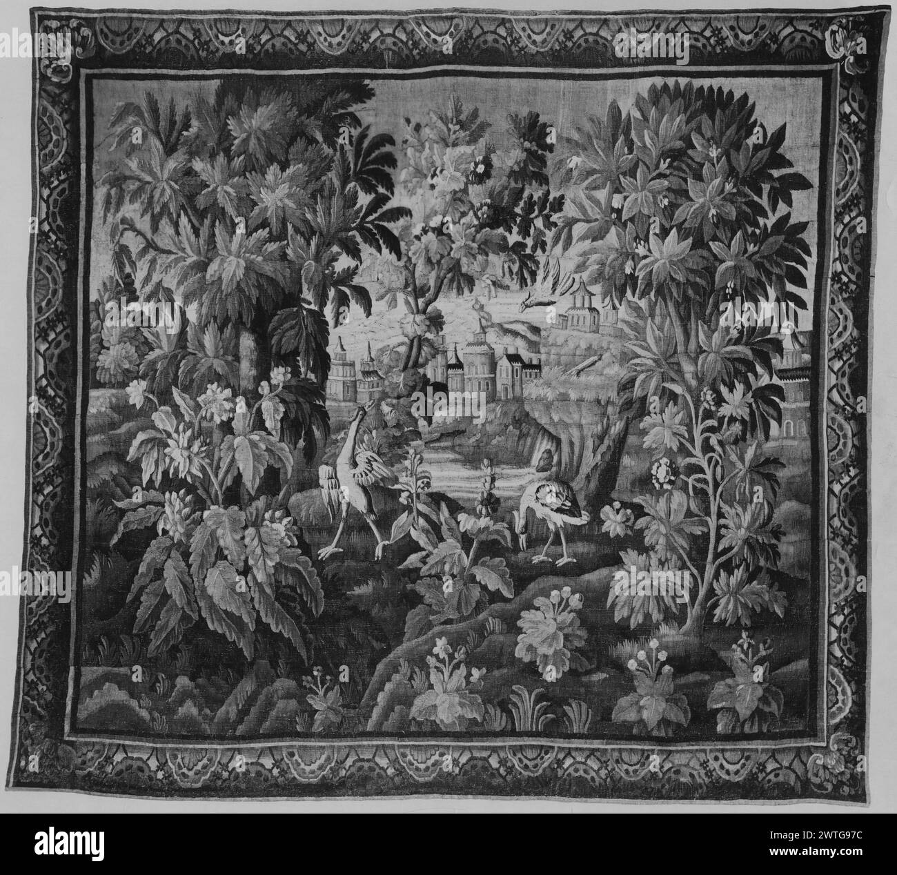 Birds in landscape. unknown c. 1725-1775 Tapestry Materials/Techniques ...