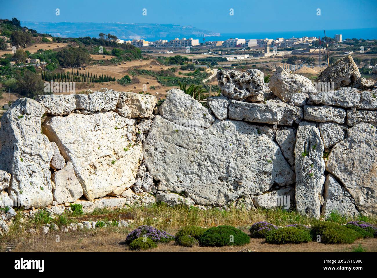 Ggantija Temples - Gozo - Malta Stock Photo - Alamy