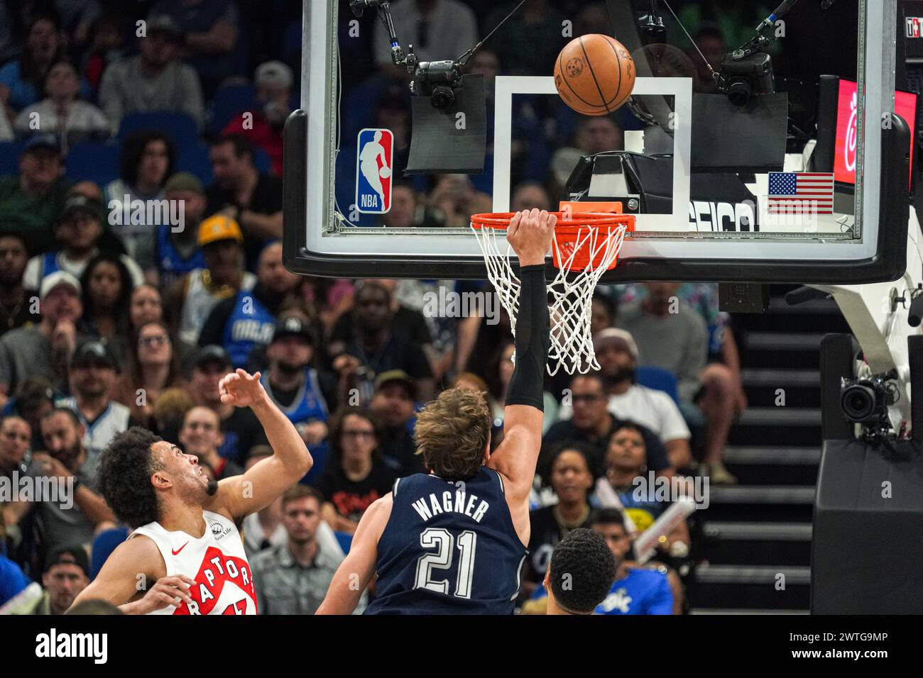 Orlando, Florida, USA, March 17, 2024, Orlando Magic center Moritz ...