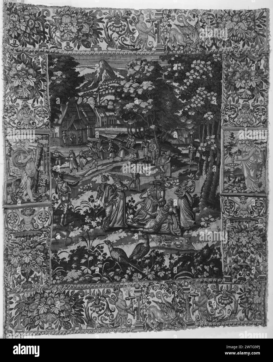 Picnic Scene Unknown C 1575 1625 Tapestry Dimensions H 53 X W 44 Tapestry Materials 
