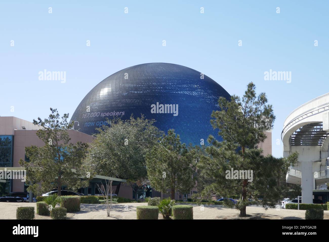 Las Vegas, Nevada, USA 8th March 2024 Sphere Immersive Globe Venue on ...
