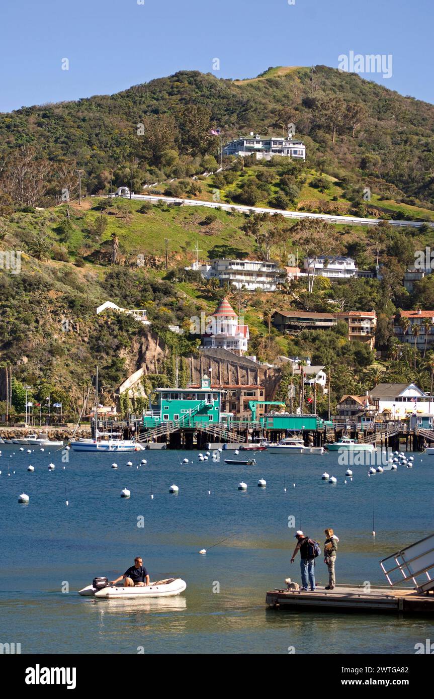 Catalina, Island, Avalon, harbor, California Stock Photo - Alamy