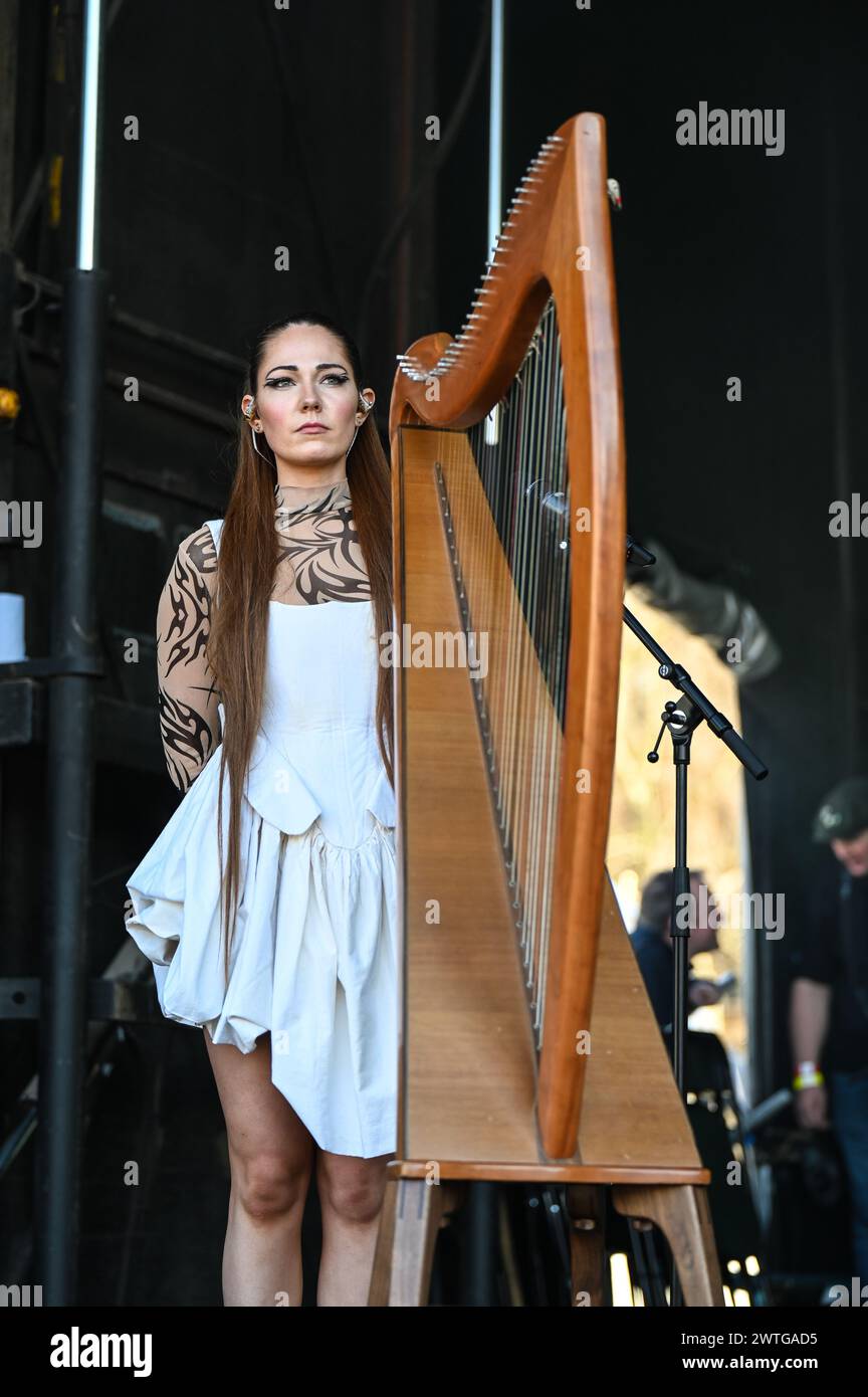London, UK. 17th Mar, 2024. BIIRD preforms the Saint Patrick's Day 2024 ...