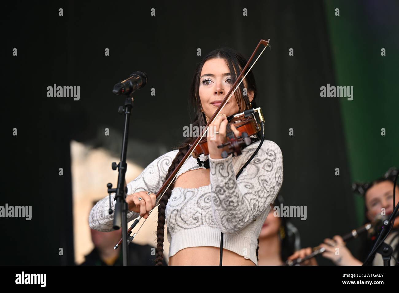 London, UK. 17th Mar, 2024. BIIRD preforms the Saint Patrick's Day 2024 ...