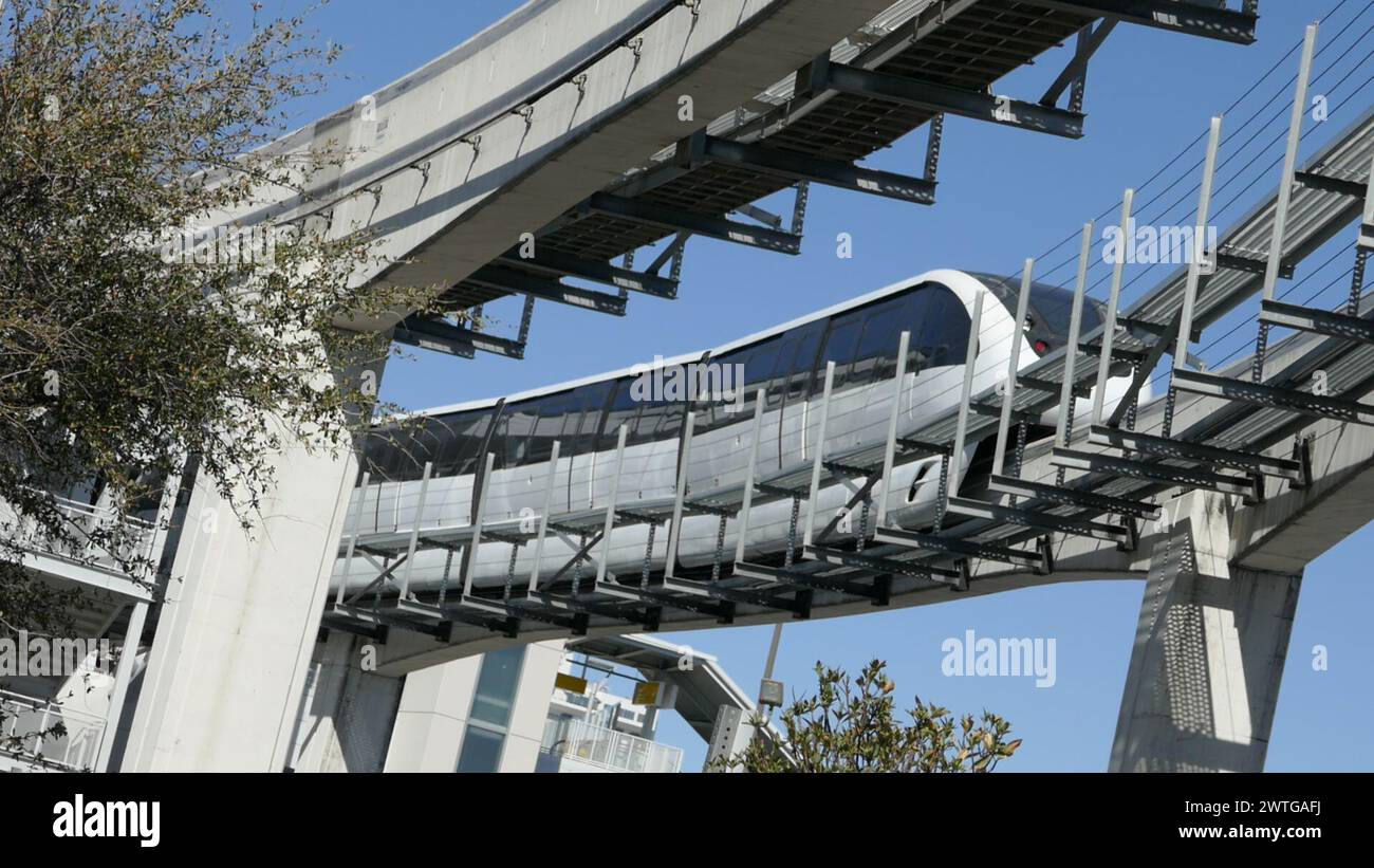 Las Vegas, Nevada, USA 8th March 2024 Las Vegas Monorail on March 8 ...
