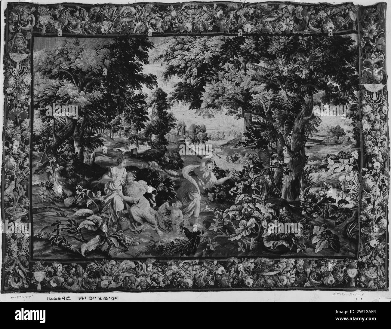 Daughters of Cecrops open basket and discover child Erichthonius ...