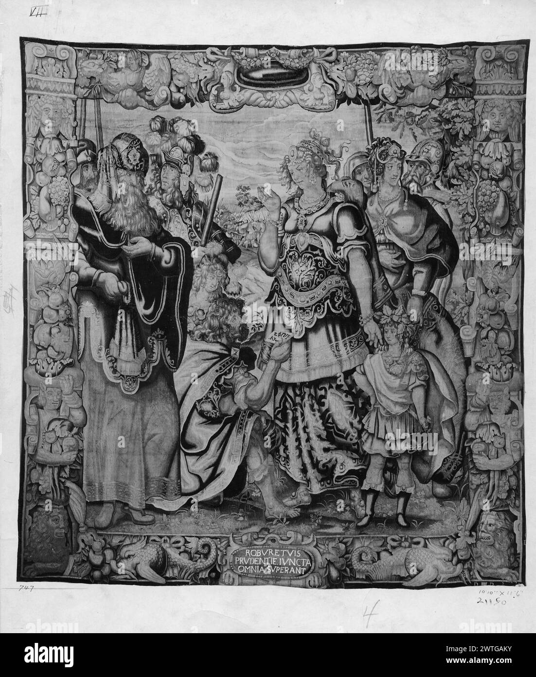 Young Cyrus brought before Astyages. unknown c. 1630 Tapestry ...