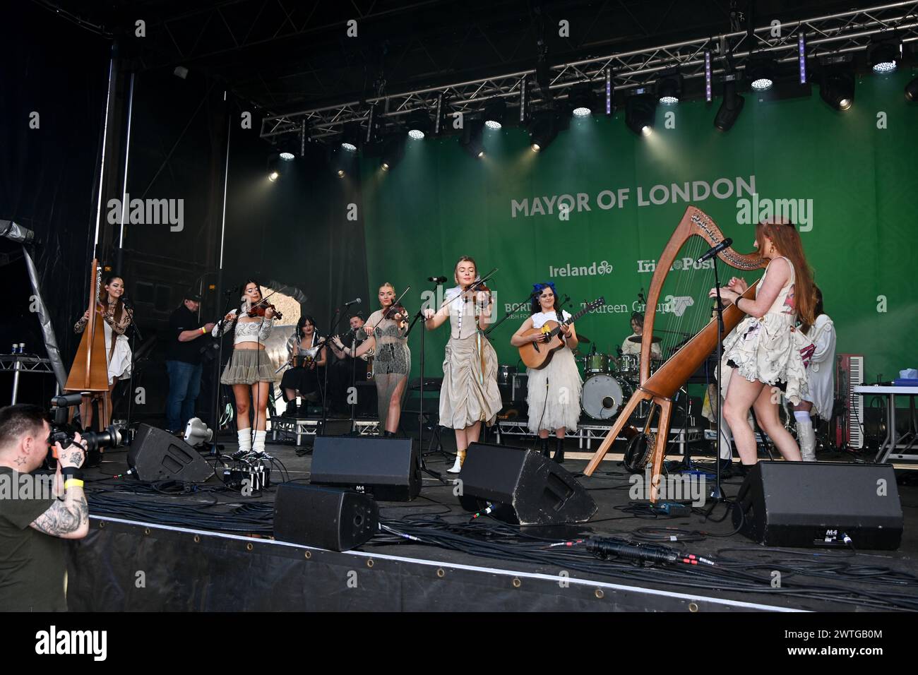 London, UK. 17th Mar, 2024. The London Celtic Youth Orchestra preforms ...