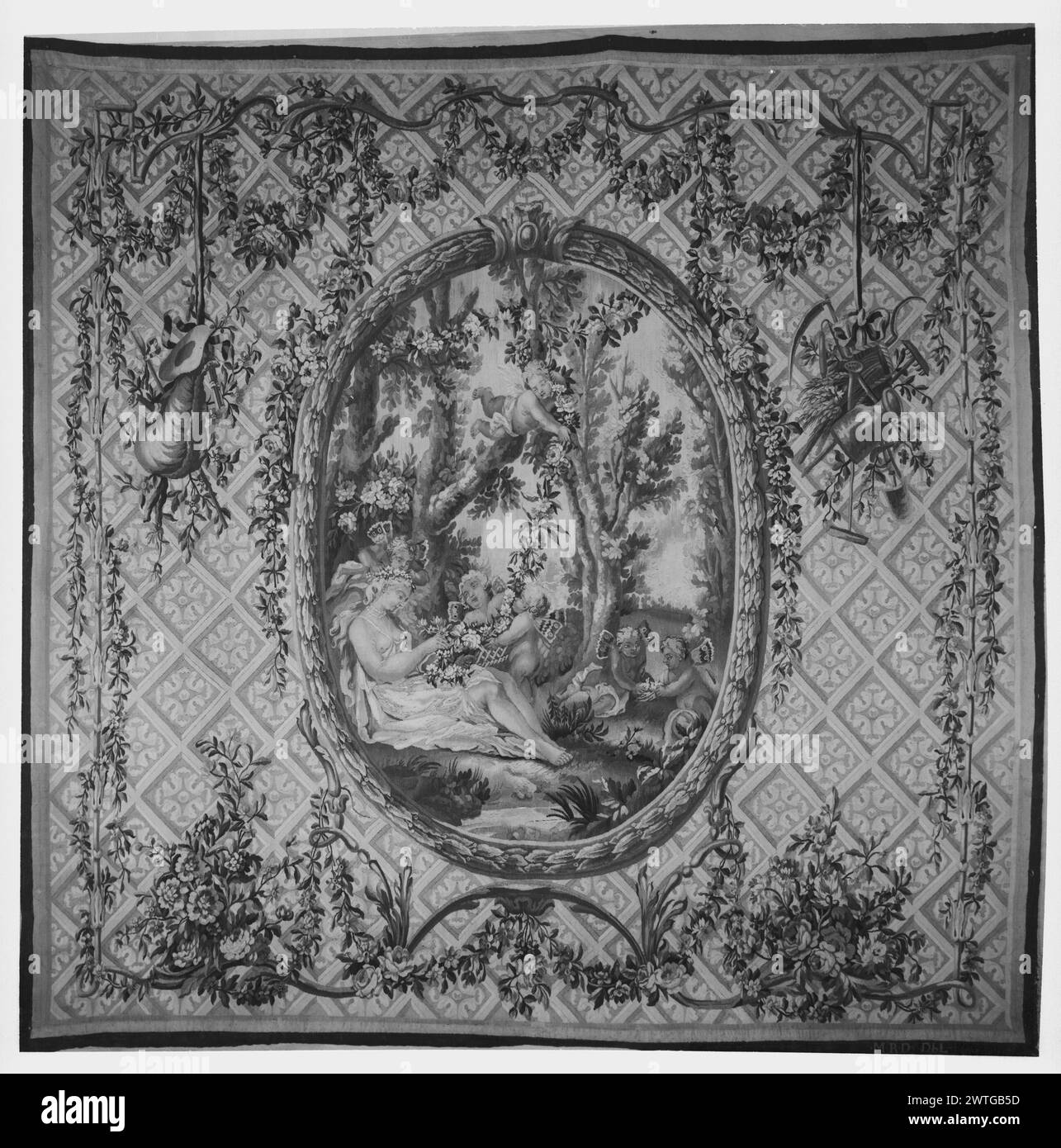 Flora . unknown c. 1770-1790 Tapestry Dimensions: H 7'6" x W 7'6 ...