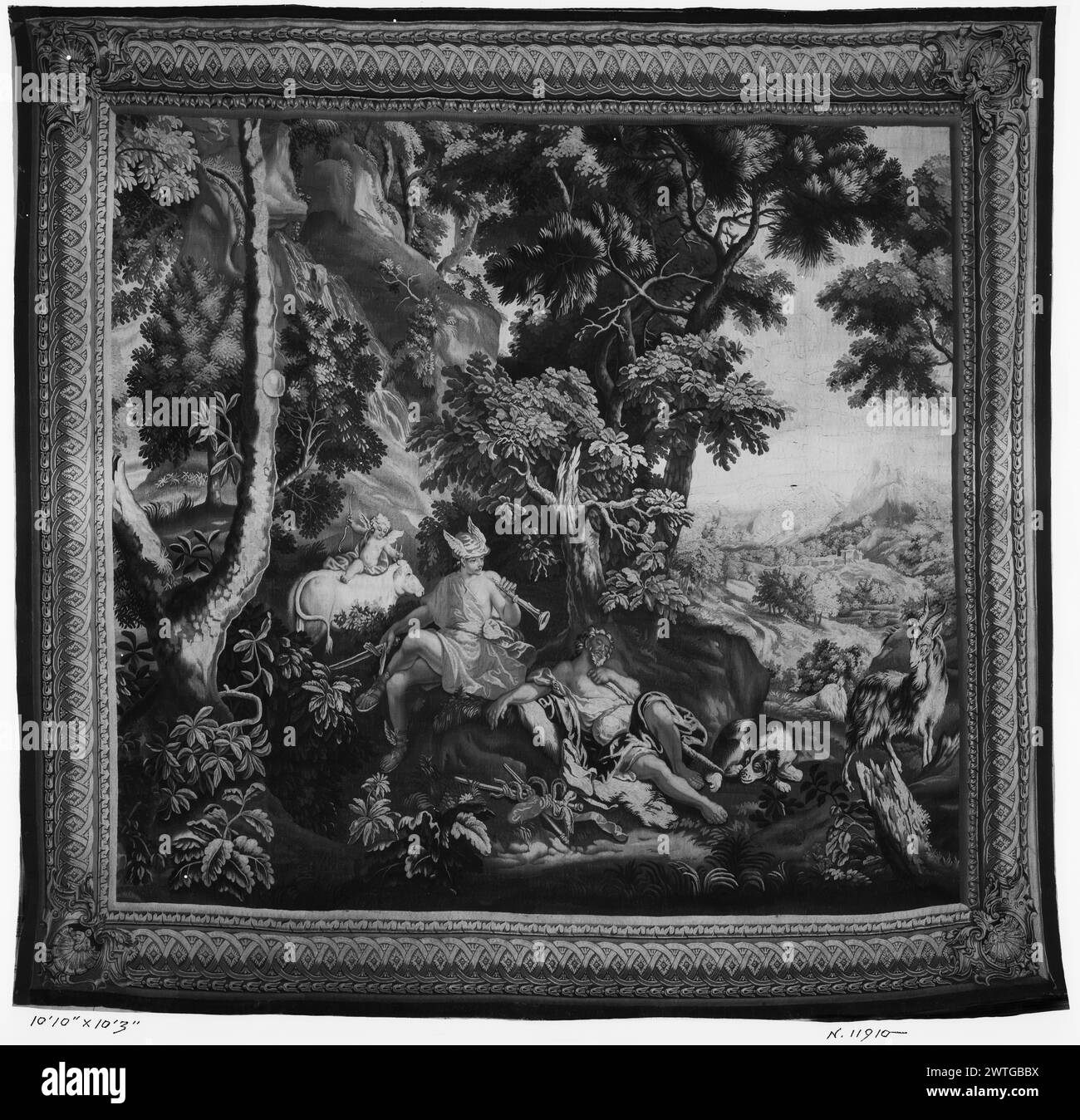 Mercury (Hermes) and Argus. Bertin, Nicolas (French, 1668-1736) (author ...