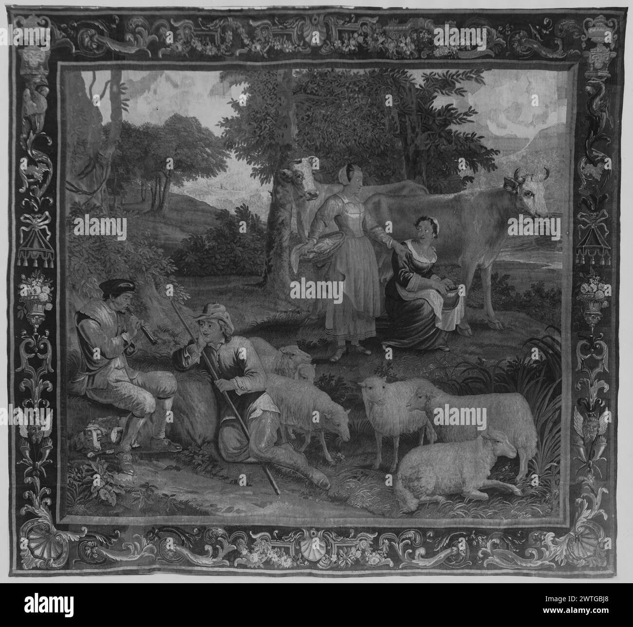 David teniers animal Black and White Stock Photos & Images - Alamy