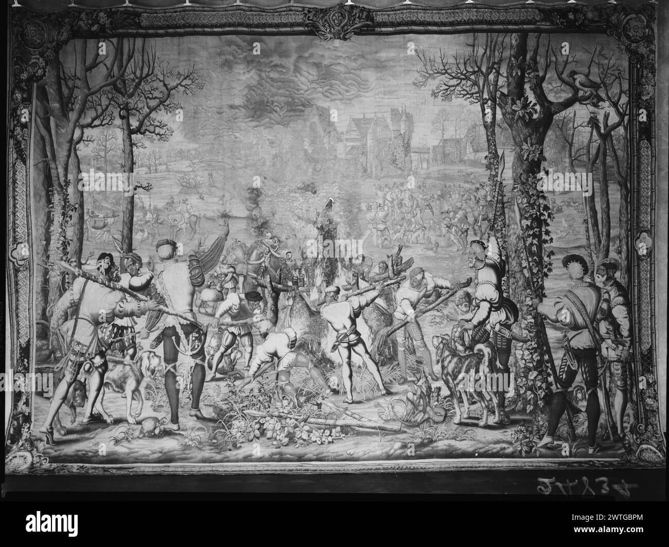 Paris of hunters Black and White Stock Photos & Images - Alamy